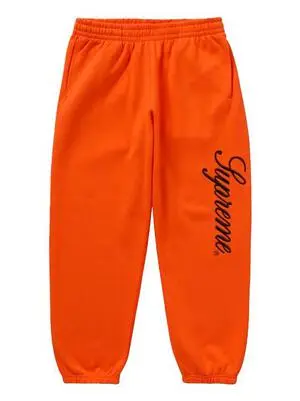 Supreme Embroidered Script Sweatpant - Orange