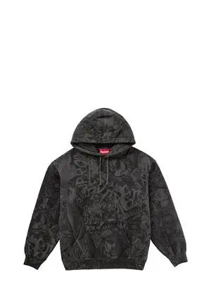 Supreme Liberty Hooded Sweatshirt Washed Black