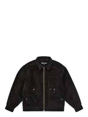 Supreme Suede Work Jacket Black