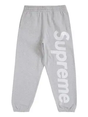 Supreme Satin Applique Sweatpant Fw24 Heather Grey