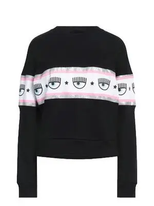 CHIARA FERRAGNI Cotton Sweatshirt - Black