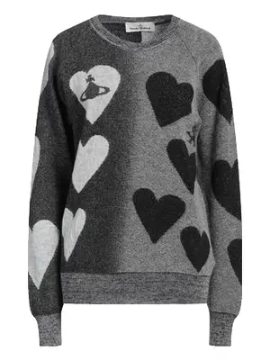 VIVIENNE WESTWOOD Jacquard-knit Crewneck Sweater - Black