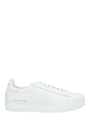 Emporio Armani Leather Low-top Sneakers - White