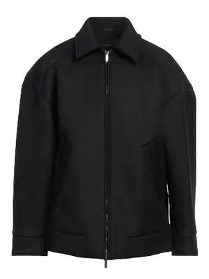 Emporio Armani Jacket In Virgin Wool - Black