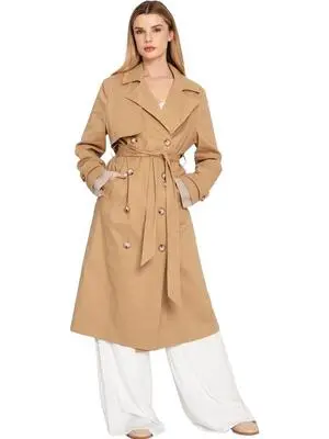 BELLE & BLOOM Belle & Bloom Empirical Trench Coat Brown