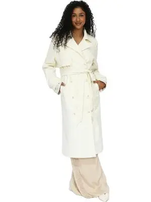 BELLE & BLOOM Belle & Bloom Empirical Trench Coat White