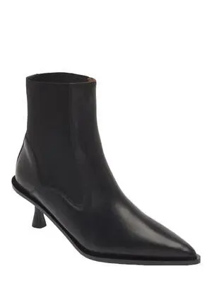ATP ATELIER Trino Chelsea Boots With Kitten Heel - Black