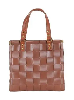HANDED BY Charlotte Recycled Plastic Handbag - Autumn Brown