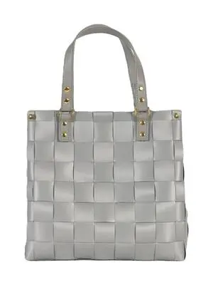 HANDED BY Charlotte Recycled Plastic Handbag - Brushed Grey