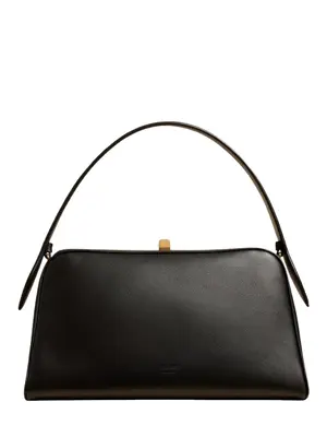 KHAITE Cate Calfskin Leather Top Handle Bag
