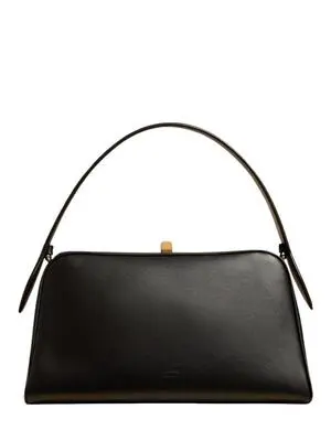 KHAITE Cate Calfskin Leather Top Handle Bag