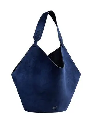 Khaite Lotus Medium Tote Bag - Midnight Navy