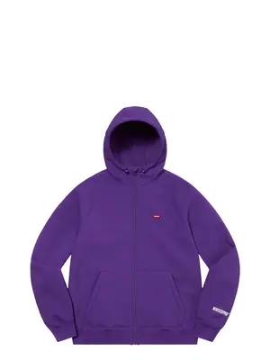 Supreme Zip Up Hooded Sweatshirt - Purple