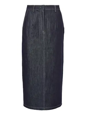 Co Denim Pencil Skirt - Blue