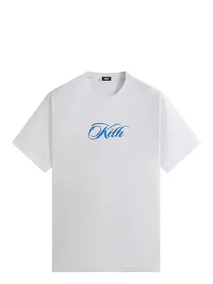 Kith Cursive Logo Tee - White