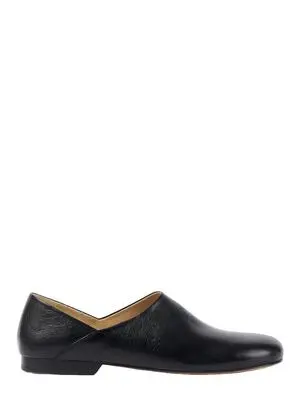 LEMAIRE Leather Slippers - Black
