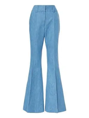 Gabriela Hearst Morelos Midi Skirt - Blue