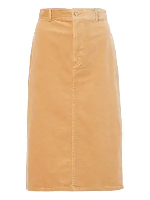 Polo Ralph Lauren Cotton Corduroy Pencil Skirt - Beige