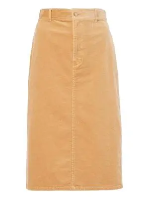 Polo Ralph Lauren Cotton Corduroy Pencil Skirt - Beige