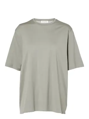 THE FRANKIE SHOP Harper Cotton Jersey T-shirt - Grey