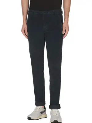 DONDUP Dondup Tailored Corduroy Trousers Navy