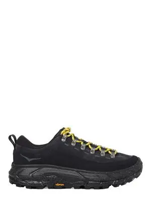 HOKA® Tor Summit Nubuck And Rubber Lace-up Sneakers - Black