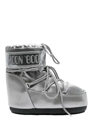 Moon Boot Lace-up Boots - Silver