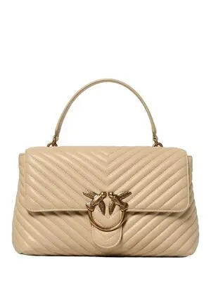 Pinko Pinko Embellished Shoulder Bag Beige