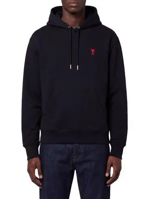 AMI Paris Sweatshirt With Embroidered Logo - Black