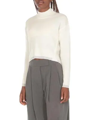 Pinko High Neck Pullover - White