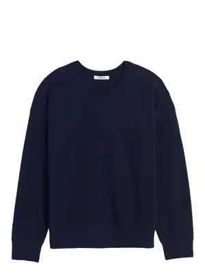 Madewell Merino Wool Crewneck Sweatshirt Deep Navy