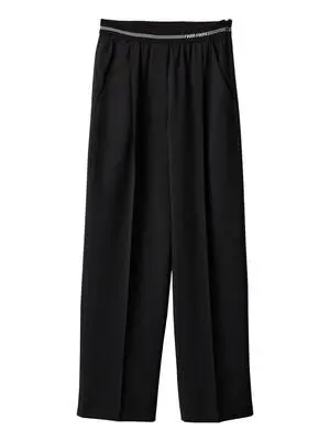 Miu Miu Wool Joggers - Black