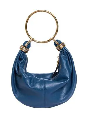 Chloé Chloé Small Bracelet Hobo Bag Tapestry Blue