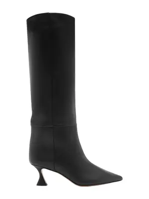 ALEXANDRE BIRMAN Brena Leather Knee Boots - Black
