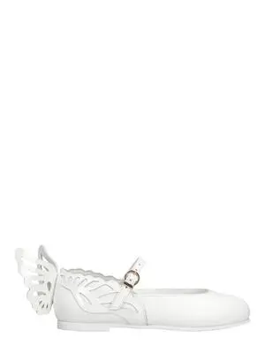SOPHIA WEBSTER Leather Heavenly Ballet Flats - White