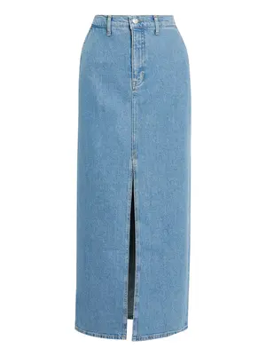 Derek Lam 10 Crosby Denim Maxi Skirt - Light Denim