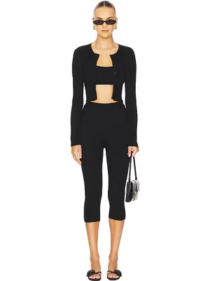 ALL THE WAYS All The Ways Jude Knit Set In Black. Black