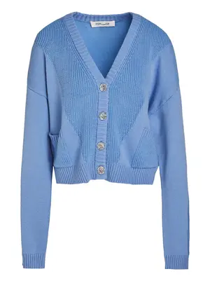 Diane Von Furstenberg Paulette Knitted Cardigan - Light Blue