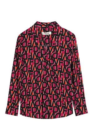 Diane Von Furstenberg Sanorah Printed Top - Red