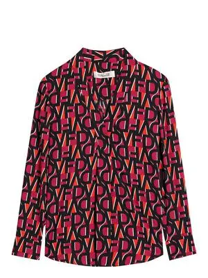 Diane Von Furstenberg Sanorah Printed Top - Red