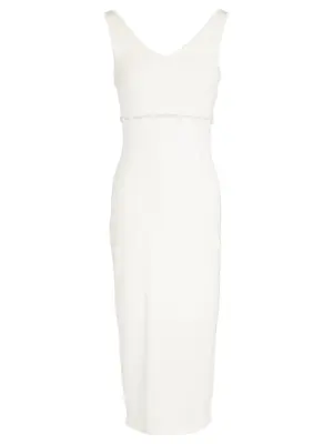 Naadam Cutout Button-embellished Midi Dress - White