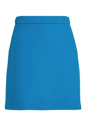 Diane Von Furstenberg Dottie Wool-felt Mini Skirt - Azure