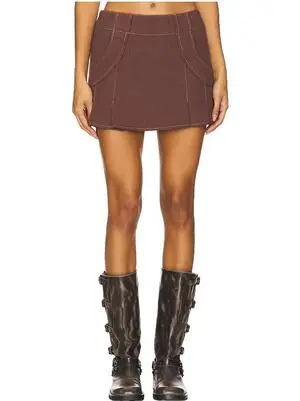 BY.DYLN Avant Mini Skirt - Chocolate