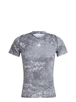 Adidas Techfit Training Tee Black/silver Pebble