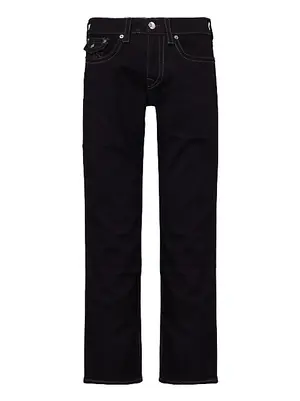 True Religion Ricky Flap Straight-leg Jeans - Black