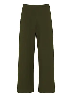 Whistles Camilla Wide-leg High-rise Trousers - Khaki/olive