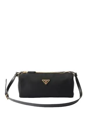 Prada Triangle Nylon Pouch - Black