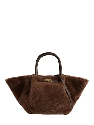 DEMELLIER New York Midi Tote Bag - Mocha/mocha
