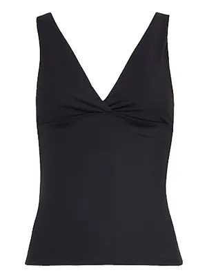 TALA Dayflex Support V-neck Top - Shadow Black