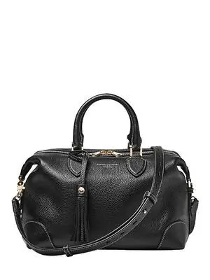 ASPINAL OF LONDON The Hudson Midi Leather Bag - Black